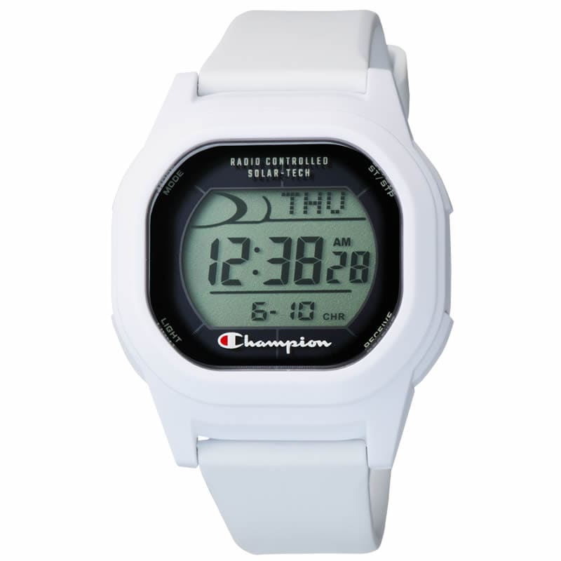 [New] Electric wave solar Champion Champion clock digital white solar ...