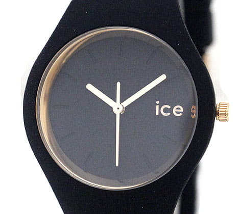 [New]ice watch ice 000979 ICE GLAM ice gram Small 34mm Black Rose Gold ...