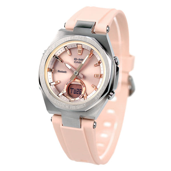 [New]Baby-G baby G jimizu MSG-B100 Bluetooth solar Ladies MSG-B100-4ADR CASIO Casio Silver X ...