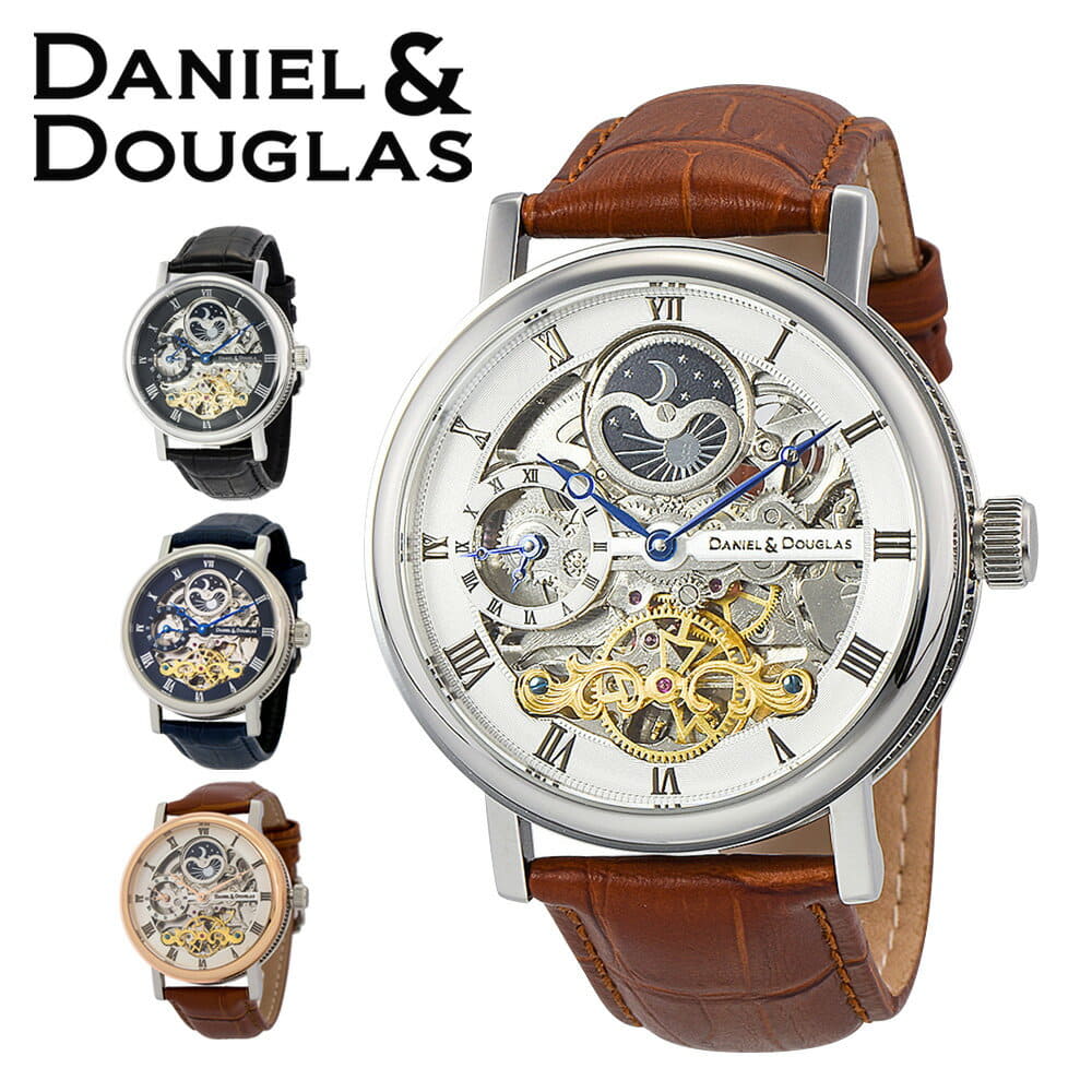 [New]DANIEL&DOUGLAS Daniel Douglas Daniel and Douglas clock mens Mechanical Automatic winding ...