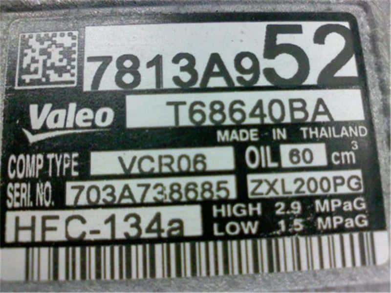 [Used]A/C Compressor MITSUBISHI eK Wagon 2017 DBA-B11W 7813A952 - BE FORWARD Auto Parts