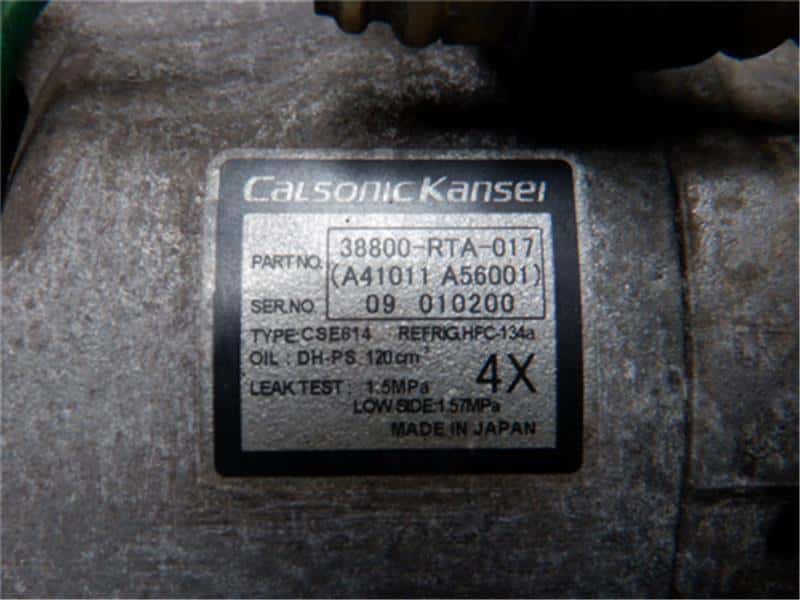 [Used]A/C Compressor HONDA Step Wagon 2009 DBA-RG2 38810RTA007 - BE ...