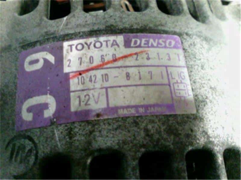 [Used]Alternator TOYOTA Ractis 2009 DBA-SCP100 2706023131 - BE FORWARD ...