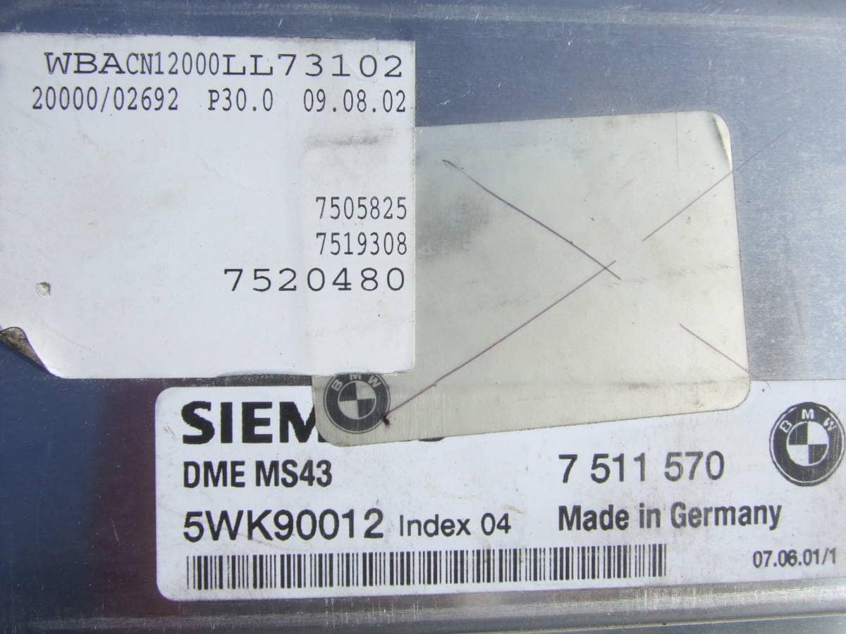 [Used]★ BMW E36 Z3 Late Model DME control unit Engine Control Unit ...