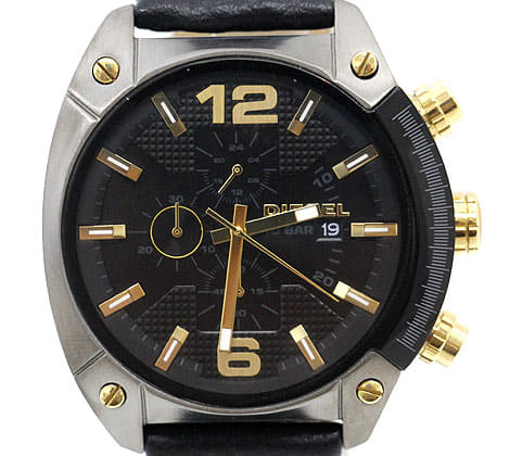 [New]OVERFLOW Black X Gold for the DIESEL diesel DZ4375 mens - BE ...
