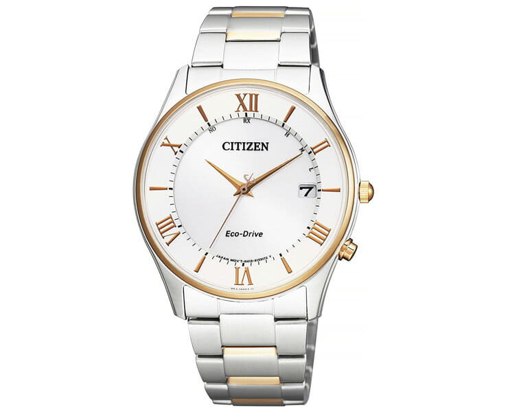 [New]CITIZEN collection Electric wave solar white & Gold AS1062-59A ...