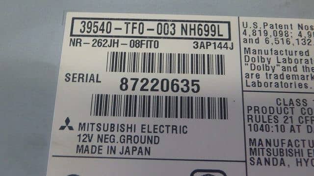 [Used]Car Navigation HONDA Fit 2008 DBA-GE6 - BE FORWARD Auto Parts