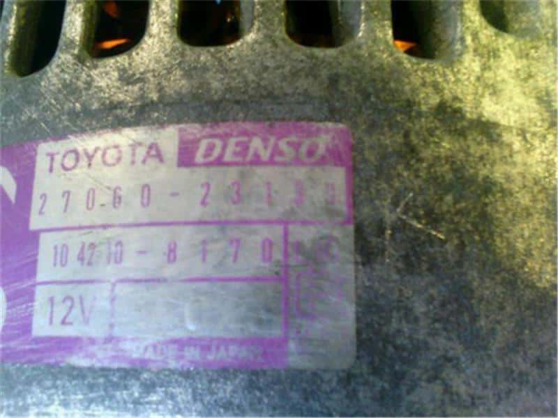 [Used]Alternator TOYOTA Vitz 2005 DBA-SCP90 2706023131 - BE FORWARD ...