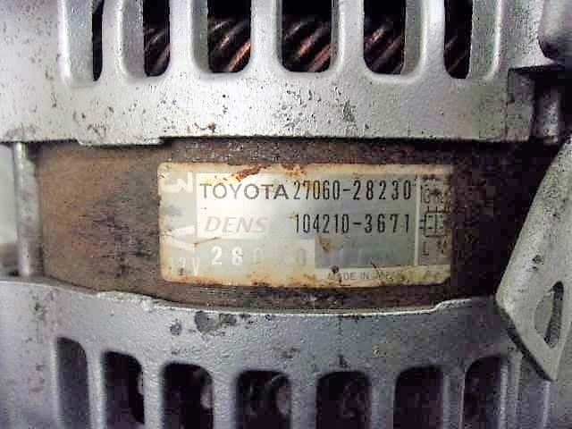 [Used]Alternator TOYOTA Noah 2006 DBA-AZR65G 2706028230 - BE FORWARD ...