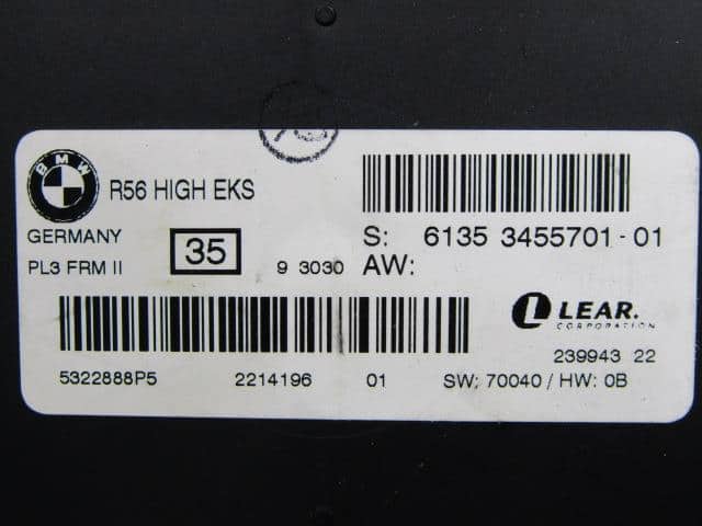 [Used]Control Unit BMW Bmw mini_ 2009 ABA-MF16 61356827072 - BE FORWARD ...