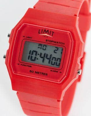 [New]Limit digital watch in red unisex - BE FORWARD Store