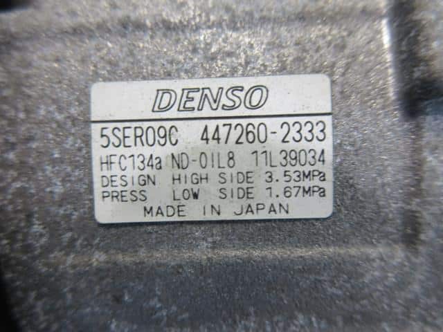 [Used]A/C Compressor TOYOTA Belta 2009 DBA-KSP92 8831052592 - BE ...