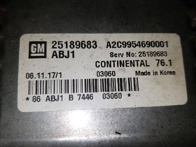 [Used] Engine Control Unit / ECU GM Daewoo CHEVROLET Cruze 2009 ...