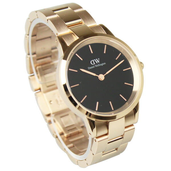 [New]Daniel Wellington DANIEL WELLINGTON ICONIC LINK ROSEGOLD BLACK ...