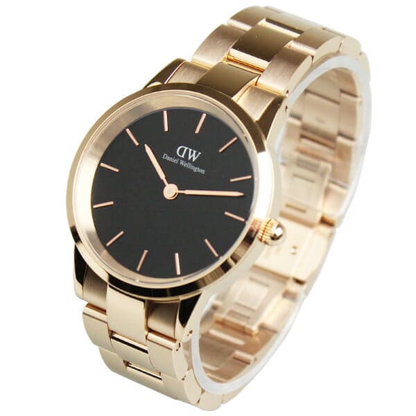 [New]Daniel Wellington DANIEL WELLINGTON ICONIC LINK ROSEGOLD BLACK ...