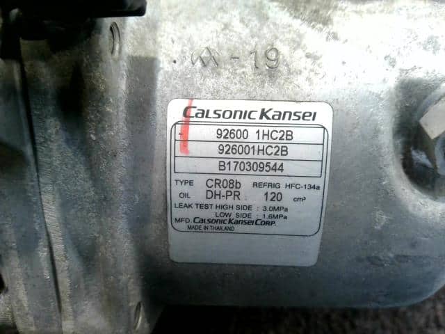 [Used]A/C Compressor NISSAN March 2017 DBA-NK13 926001HC2B - BE FORWARD ...