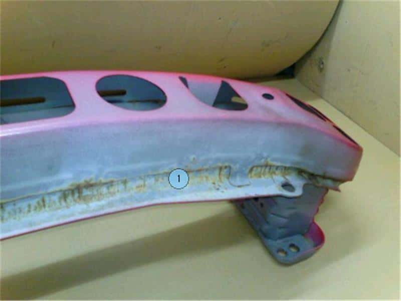 [Used]Front Bumper Reinforcement TOYOTA Vitz 2008 DBA-KSP90 5202152050 ...