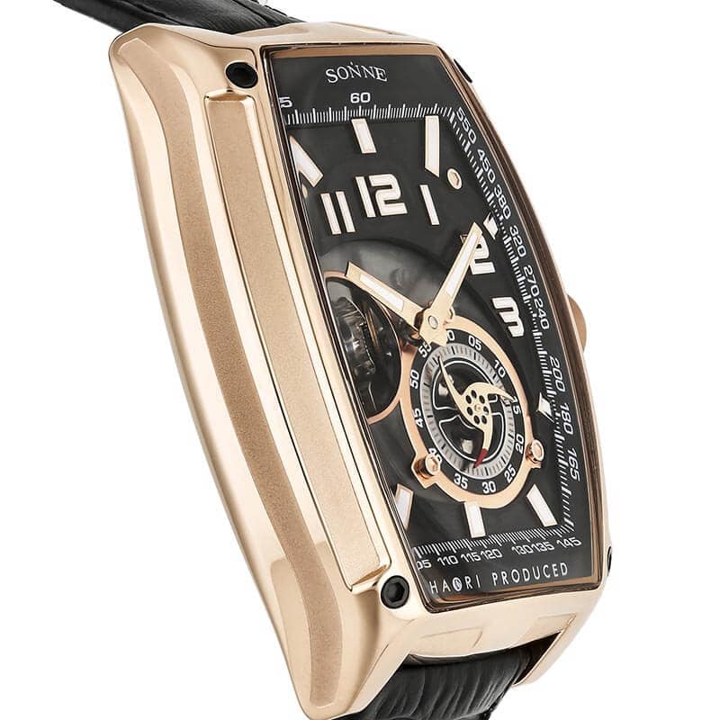 [New]Sonne hao reN029 SONNE HAORI PRODUCED mens Black clock N029PG-BK ...