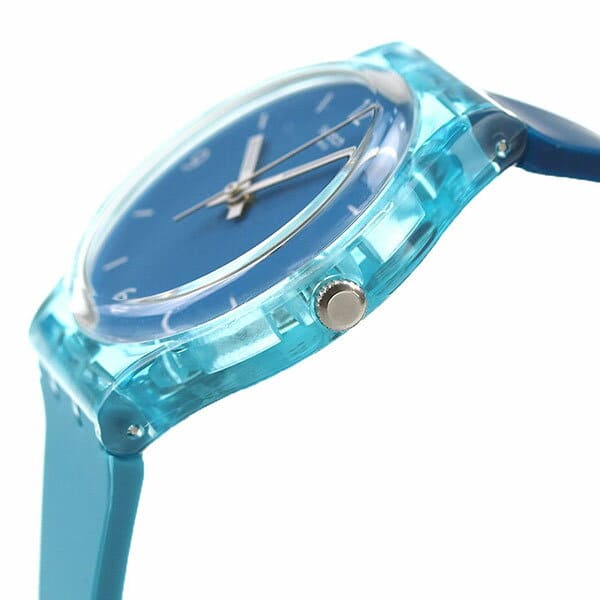 [New]Swatch SWATCH mens Ladies FRAICHEUR quartz GS161 clock 34mm blue ...