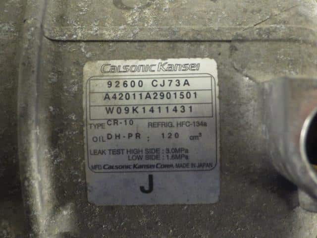 [Used]A/C Compressor NISSAN Nv200 vanette 2009 DBA-M20 92600CJ73A - BE ...