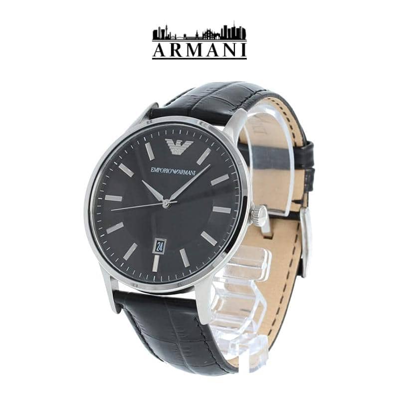 [New]simple calendar leather EMPORIO ARMANI Emporio Armani AR11186 ...