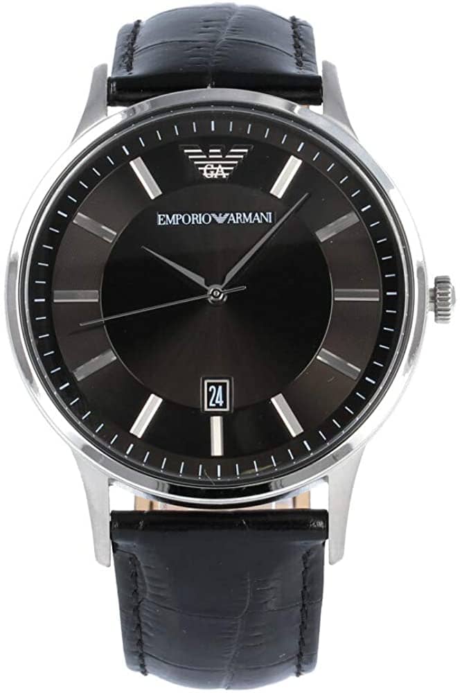 [New]simple calendar leather EMPORIO ARMANI Emporio Armani AR11186 ...