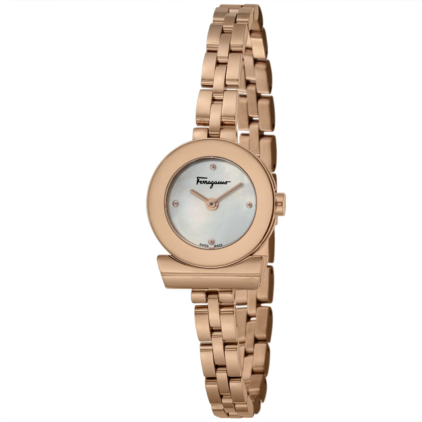 [New]Ferragamo Ferragamo GANCINO kuo-tsuredisuhowaitoparu FBF080017 ...