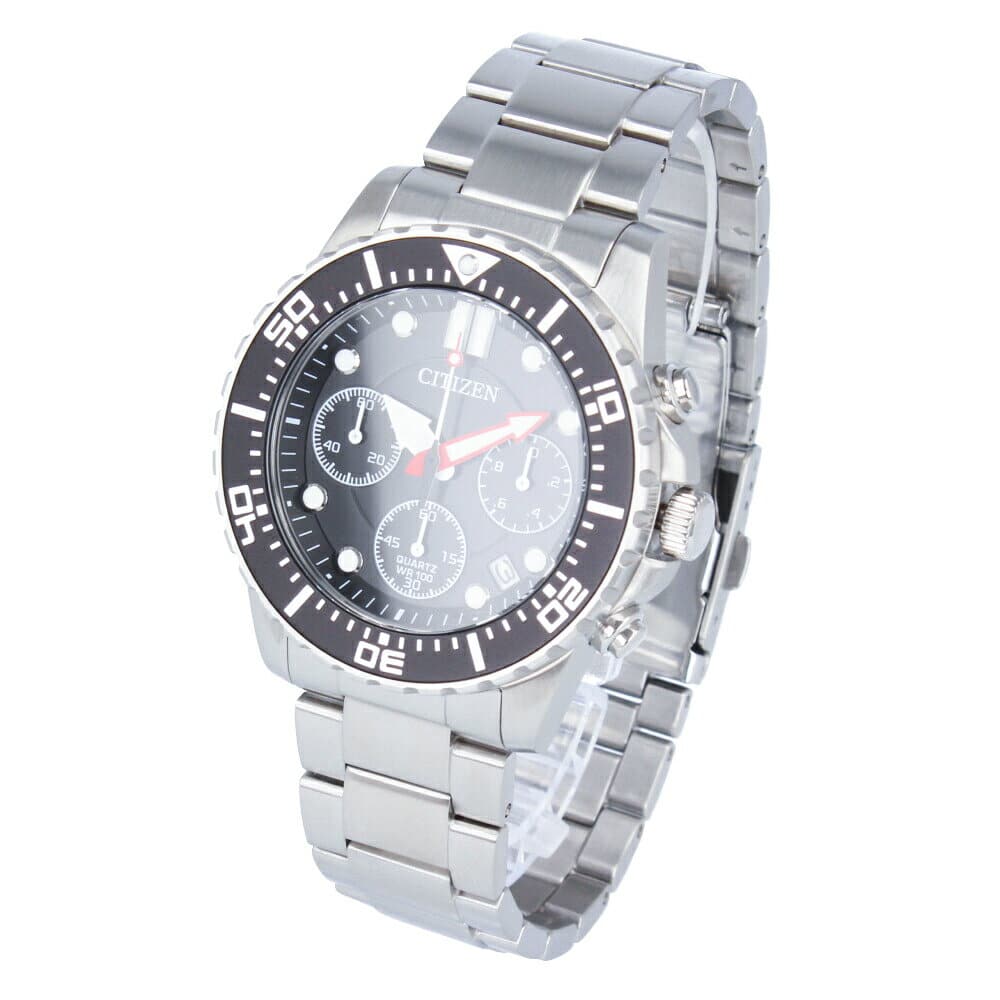 [New]Citizen CITIZEN clock mens waterproofing quartz analog Chronograph ...