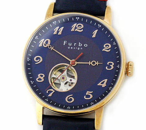 [New]Furbo Furbo F8202PNVNV mens self-winding watch leather Navy - BE ...