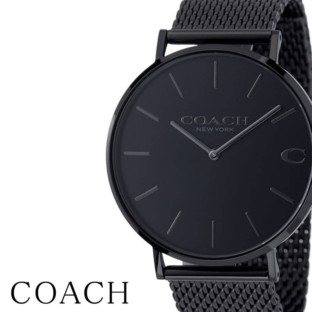[New]Coach COACH clock COACH coach clock Charles Charles mens couple ...