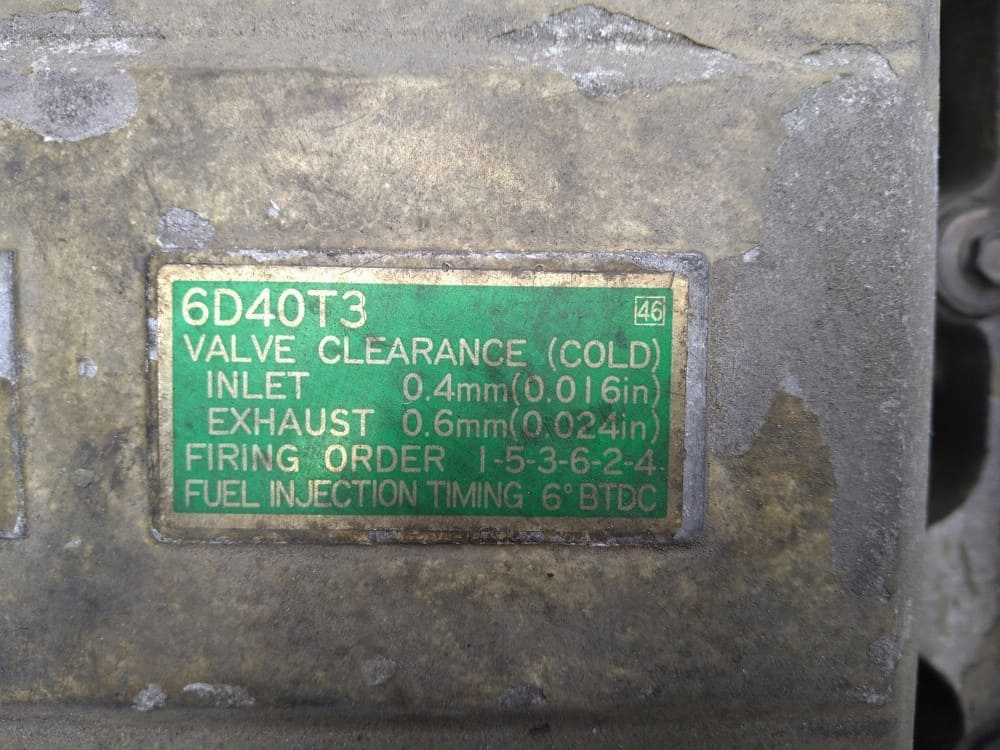 [Used]6D40 TF08-1 type Engine Mitsubishi Fuso SUPER grade June, 1996 KC ...