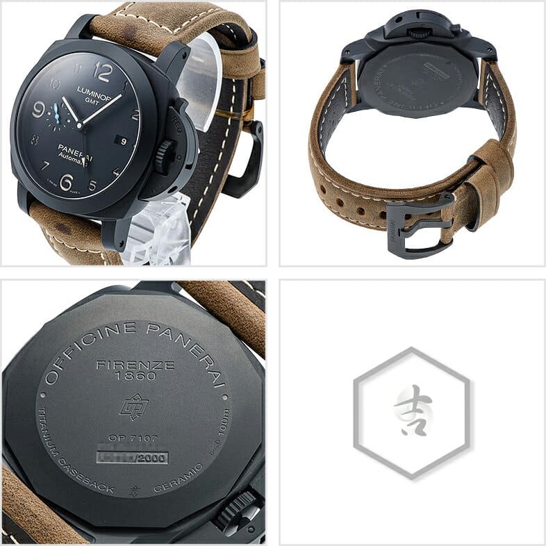 [New]panerairuminoru 1950 3 Dayz GMT CERAMICA Ref.PAM01441 Black ...