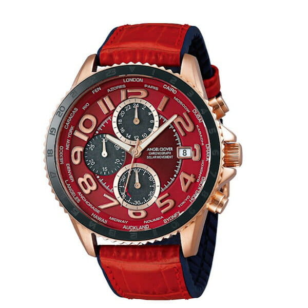[New]ANGEL CLOVER angel clover MONDO SOLAR mens quartz Chronograph ...