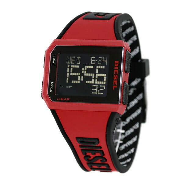 [New]Diesel clock mens Ladies DZ1923 DIESEL chopped 38mm digital Black ...