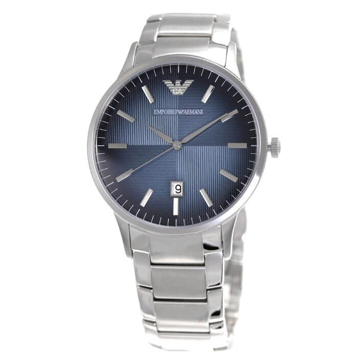 [New]EMPORIO ARMANI Emporio Armani clock rhenate Renato mens Navy ...