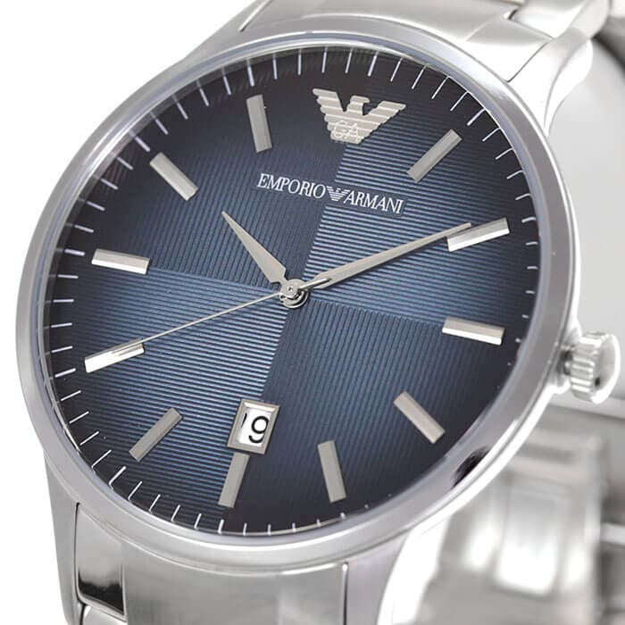 [New]EMPORIO ARMANI Emporio Armani clock rhenate Renato mens Navy ...
