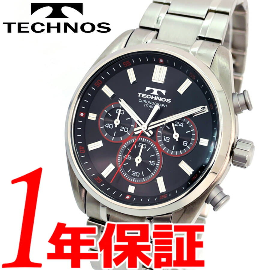 [New]TECHNOS TECHNOS Chronograph CHRONOGRAPH titanium TITANIUM mens T6B06IB analog quartz ...