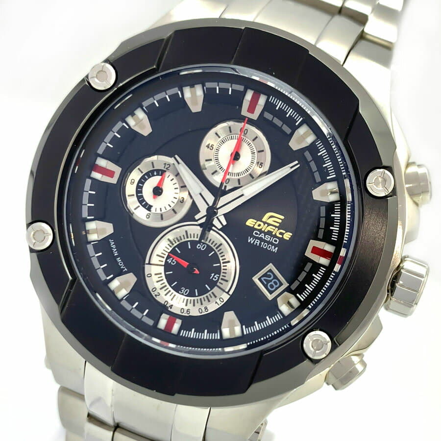 [New]CASIO Casio EDIFICE edifisumenzukuotsu round 10 bar water ...