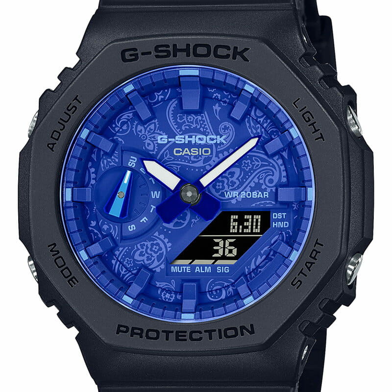 [New]1,000 Casio CASIO G-SHOCK G-SHOCK BLUE PAISLEY mens clock quartz ...
