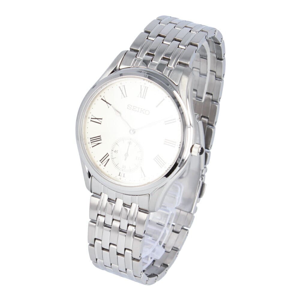 [New]SEIKO SEIKO clock mens quartz analog Small second Stainless metal ...