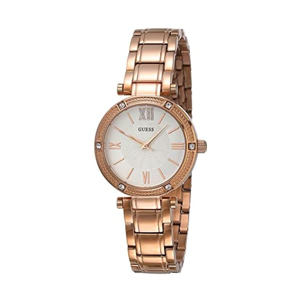 [New]gesu GUESS W0767L3 clock GUESS Factory Rose Gold-Tone Petite ...