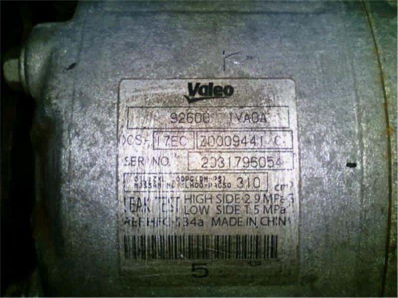 [Used]A/C Compressor NISSAN Serena 2012 DBA-FC26 926001VA0D - BE FORWARD Auto Parts