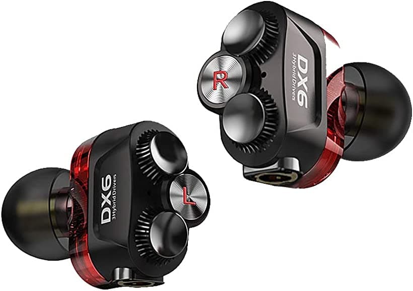 [New]DX6 earphone canal type Hybrid driver Unit 1BA+2DD MMCX connector ...