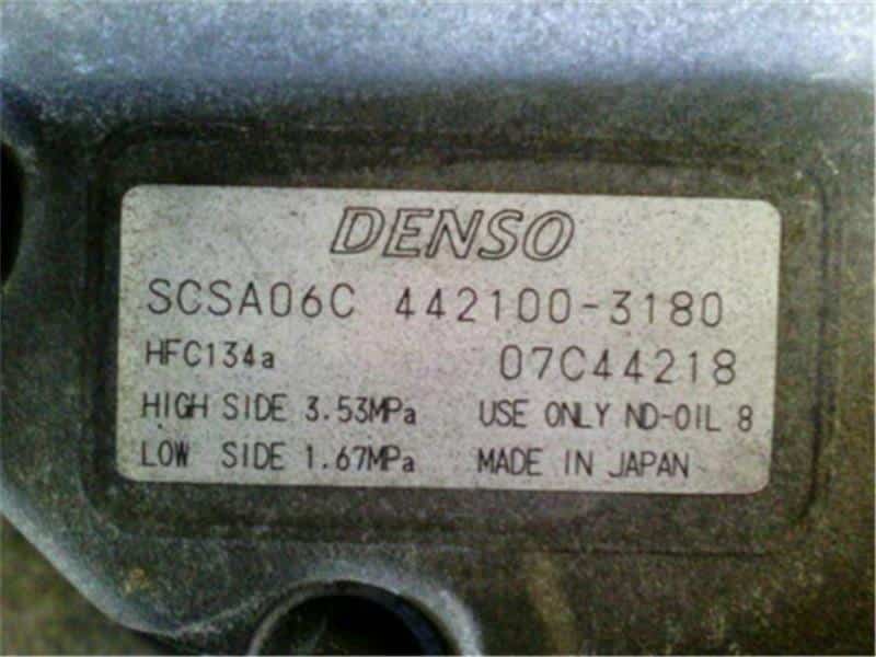 [Used]A/C Compressor TOYOTA COROLLA 2001 TA-NZE121 883201A481 - BE ...