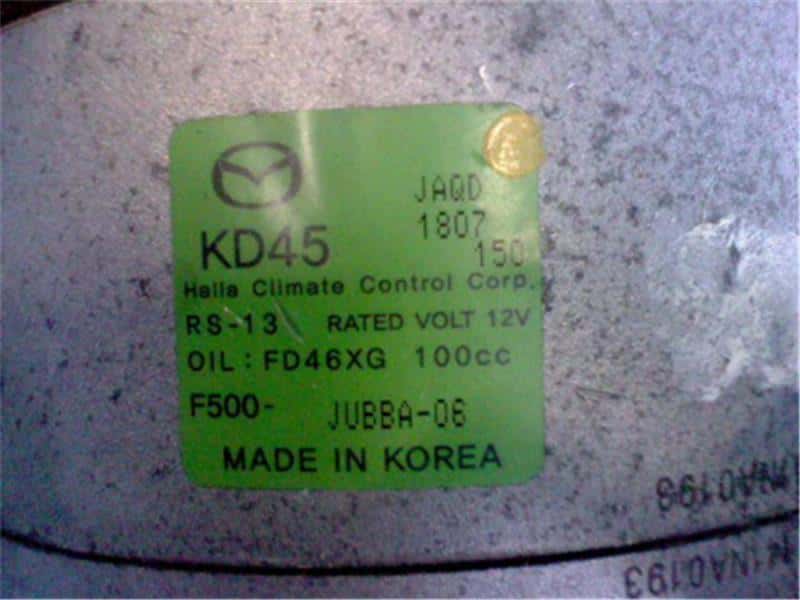 [Used]Mazda Genuine Axela BM5FS air-conditioner compressor KD45-61-450A ...
