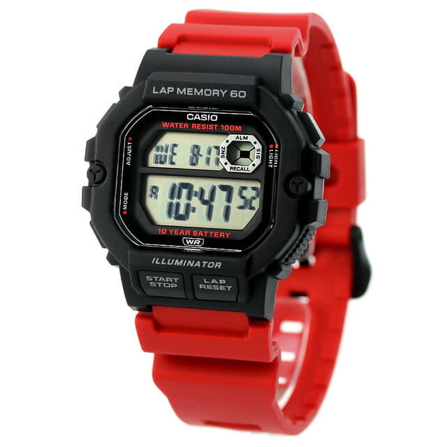 [New]CASIO Casio quartz WS-1400H-4AV mens Casio casio red red - BE ...