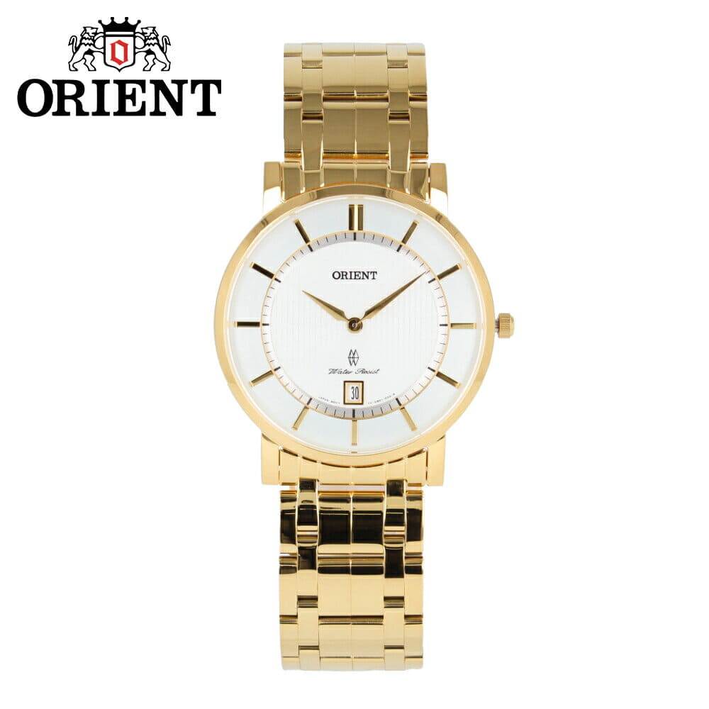 [New]ORIENT orient clock mens quartz analog two stitches Stainless ...