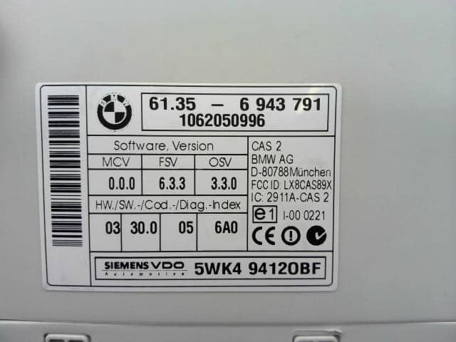 [Used]Control Unit BMW 3 Series 2006 ABA-VR20 61359226238 - BE FORWARD ...