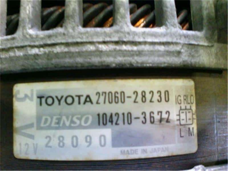 [Used]Alternator TOYOTA Voxy 2006 DBA-AZR60G 2706028230 - BE FORWARD ...