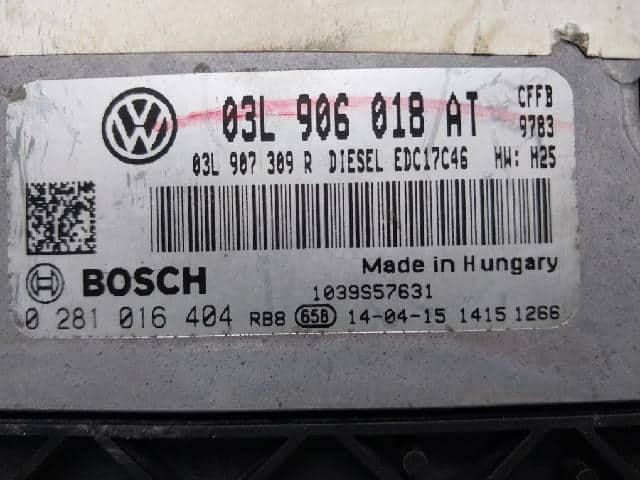 [Used] Engine Control Unit / ECU VOLKSWAGEN Jetta 2014 03L 906 018 AT ...